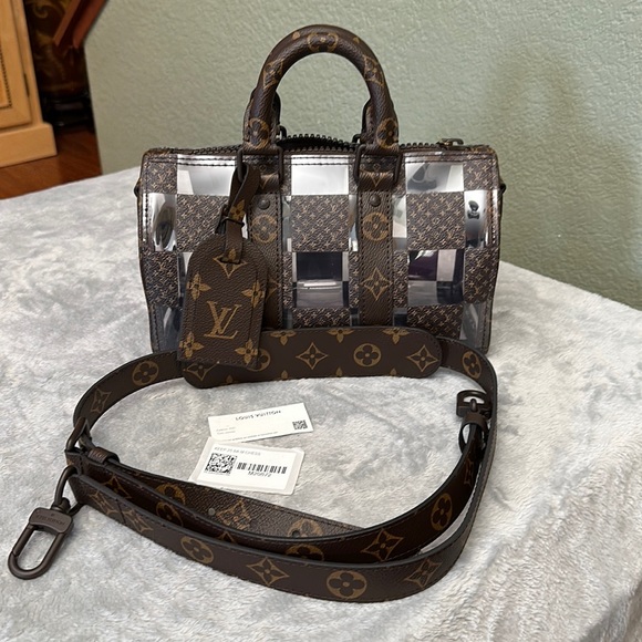 Louis Vuitton | Bags | Louis Vuitton Bandouliere 25 Chess Collection ...